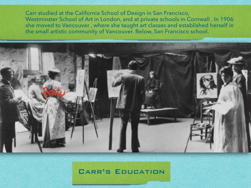 Emily Carr - Art History - Canada - First Nations - B.C. Wilderness ...