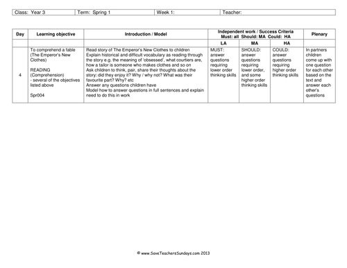 Fable Comprehension Lesson Plan and Worksheets (1) | Teaching Resources