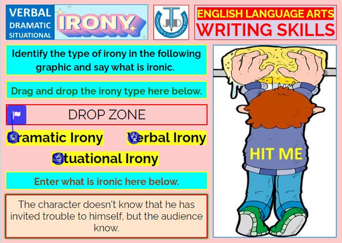 IRONY - VERBAL, SITUATIONAL AND DRAMATIC: SCAFFOLDING NOTES | Teaching ...