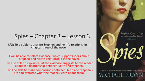 Spies Michael Frayn IGCSE CIE Literature | Teaching Resources