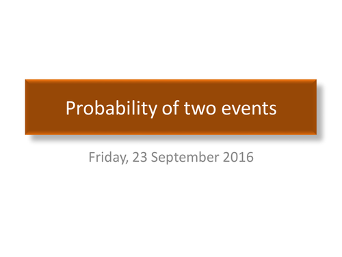 Probability | Teaching Resources