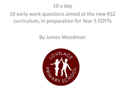 10 a day arithmetic MATHS MORNING WORK NEW CURRICULUM Year 5 | Teaching ...