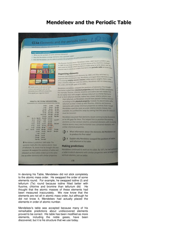 Edexcel 9-1 CC3 Atomic structure and CC4 The Periodic Table PAPER 1 ...