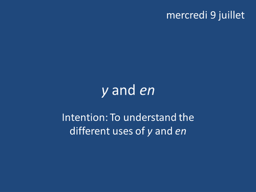 Y / en | Teaching Resources