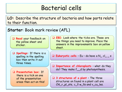 NEW AQA KS4 - Cells and microbiology unit - lower ability | Teaching ...
