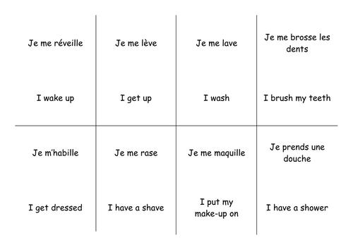 French daily routine series of lessons | Teaching Resources