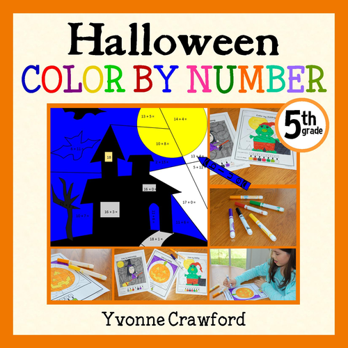 Halloween Color by Number (fifth grade) Color by Multiplication ...
