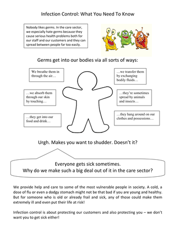 Infection Control - Information Booklet | Teaching Resources