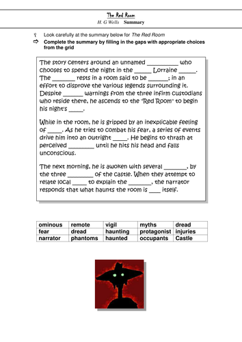 'The Red Room' H. G. Wells | Teaching Resources
