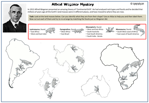 Alfred Wegener Mystery - Tectonics Intro | Teaching Resources