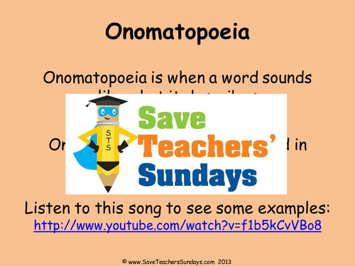Onomatopoeia Lesson Plan and Resources | Teaching Resources