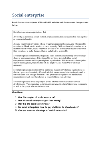 GCSE Business Studies Unit 1 AQA x 5 lessons | Teaching Resources GCSE Business Studies Unit 1 AQA x 5 lessons | Teaching Resources