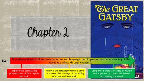 AQA GCE English Literature 'The Great Gatsby' chapter 2 lesson ...