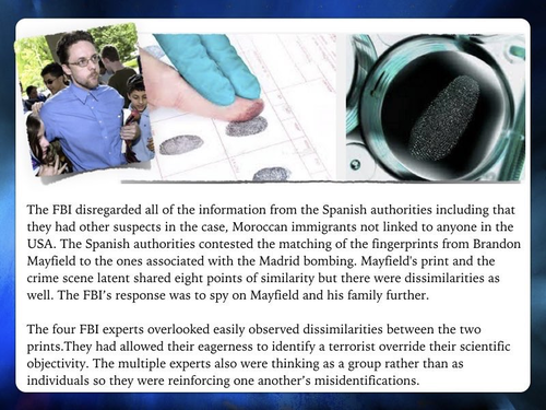 Fingerprint - Forensic - Evidence - Mayfield - McKie et al - 70 Slides ...