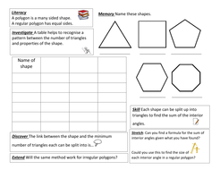 Angles in polygons investigation | Teaching Resources