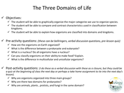 Domain and Kingdom Classification: Concept Map and Graphic Organizer by ...