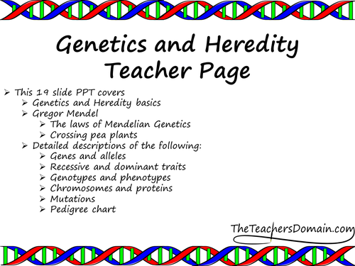 Genetics and Heredity Slide Show | Teaching Resources