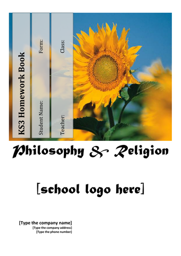 KS3 Philosophy & Religion Homework Booklet: Make Homework Planning Easy ...