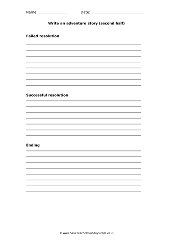 Year 3/4 Adventure Stories Planning and Resources | Teaching Resources