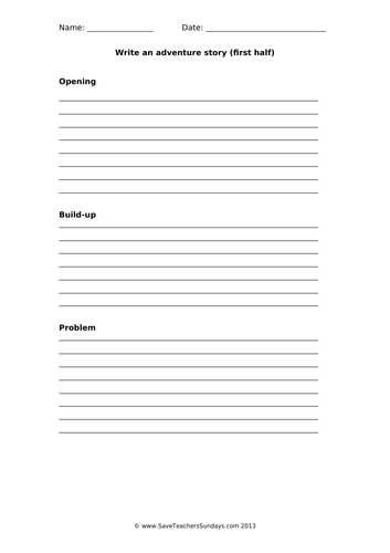 Year 3/4 Adventure Stories Planning and Resources | Teaching Resources