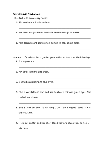 me, my family and friends AQA GCSE Unit 1 | Teaching Resources