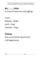 Harry Potter Maths | Teaching Resources