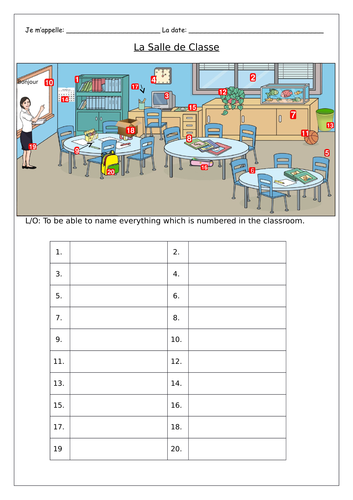 FRENCH - Dans La Salle de Classe - KS3 | Teaching Resources