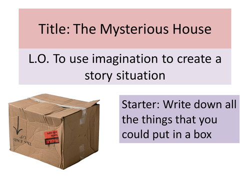 The Mysterious House - Creative Writing | Teaching Resources