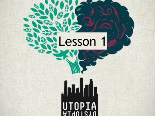 Utopian & Dystopian Fiction complete SOW: 1984, Hunger Games, Animal ...