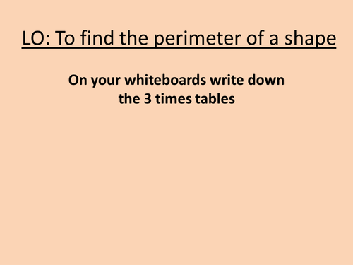 Stone Age Maths! Perimeter year 3 | Teaching Resources