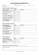 Using Learning Walks as a Department Improvement Tool | Teaching Resources