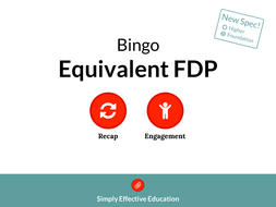 Equivalent FDP (Bingo) | Teaching Resources