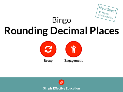 Rounding Decimal Places (Bingo) | Teaching Resources