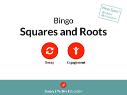 Squares and Roots (Bingo) | Teaching Resources