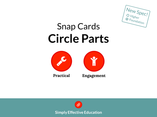 Circle Parts (Snap Cards) | Teaching Resources