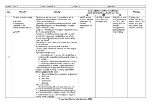 Writing a Mystery Story Lesson Plan and Other Resources | Teaching ...