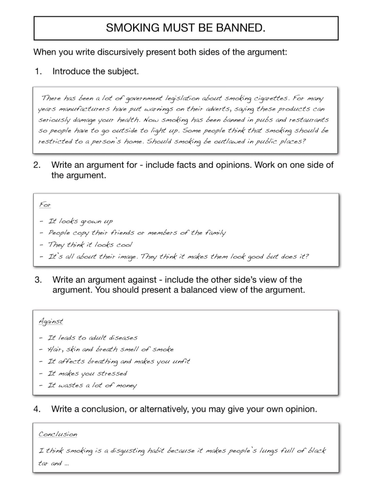 Preparing To Write A Balanced Argument (9-14 years) | Teaching Resources