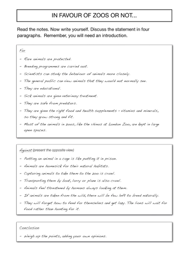 Preparing To Write A Balanced Argument (9-14 years) | Teaching Resources