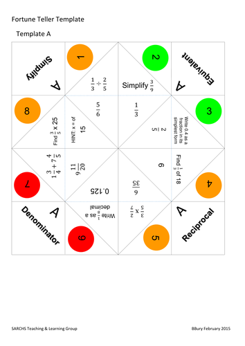 Fortune Teller Teaching Resource | Teaching Resources