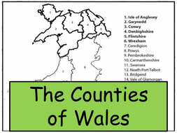 Map of the Welsh counties | Teaching Resources