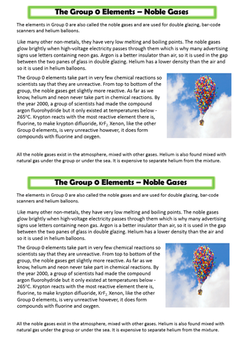 Noble Gases Research Project Quality Mark Assessment (FULL RESOURCE ...