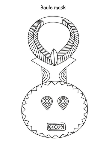 African Mask artwork | Teaching Resources