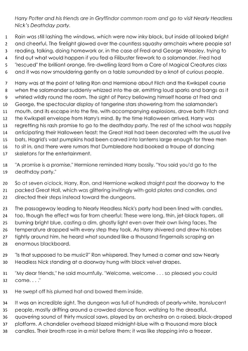 AQA New Spec Language Paper 1 Harry Potter | Teaching Resources