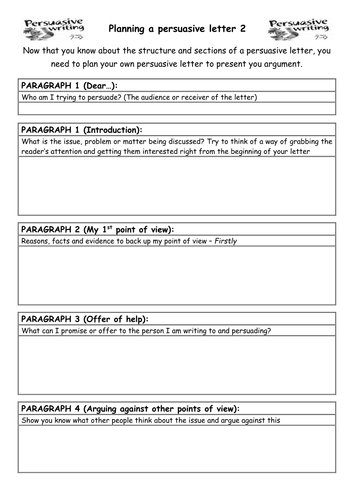 Persuasive letter writing resources | Teaching Resources