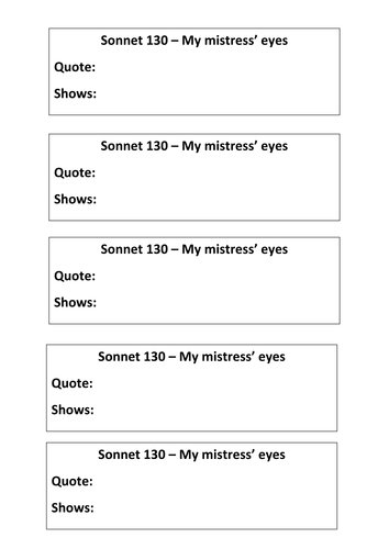Poetry: Shakespeare's Sonnets - sonnet 18 sonnet 130 sonnet 116 sonnet ...