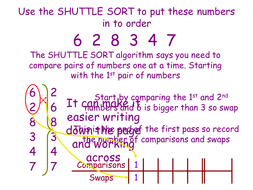 Shuttle sort algorithm | Teaching Resources