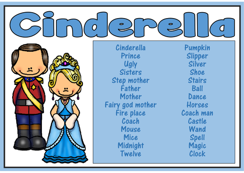 CINDERELLA STORY TEACHING RESOURCES EYFS KS1-2 ENGLISH DISPLAY ...