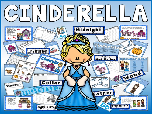 CINDERELLA STORY TEACHING RESOURCES EYFS KS1-2 ENGLISH DISPLAY ...