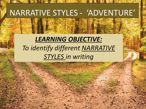 NARRATIVE STYLES - Creative Writing and Poetry | Teaching Resources
