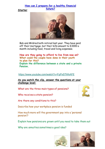 Finance : saving + investing | Teaching Resources